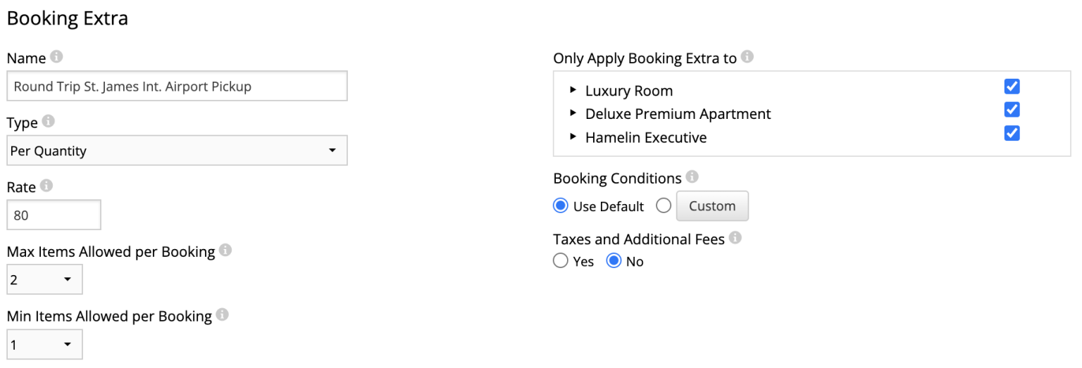 How to create and manage extras?