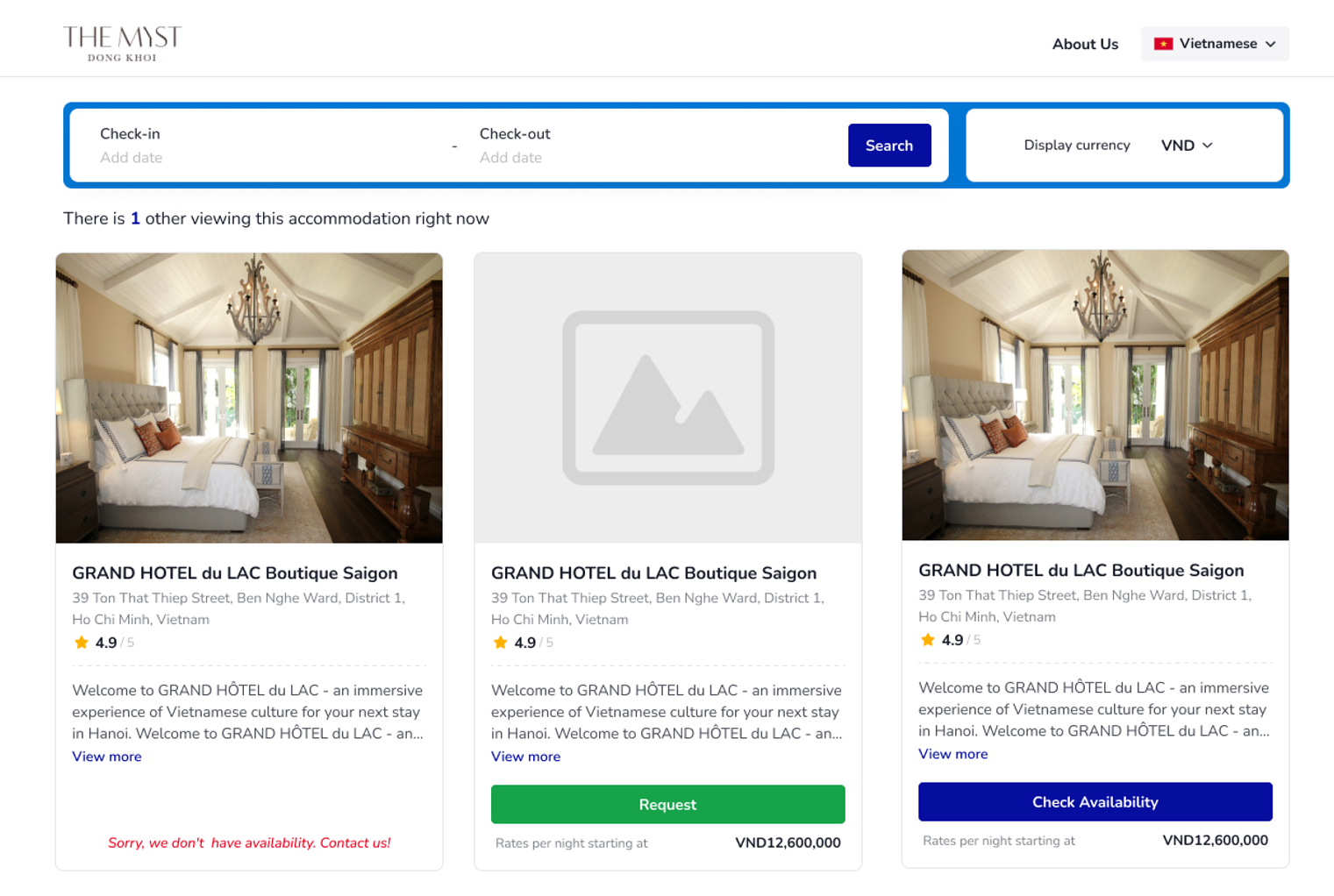Activating the new Booking Widget for hotel group