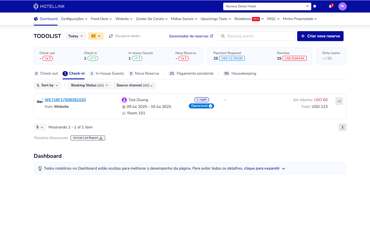 Como fazer login no Hotel Link Extranet