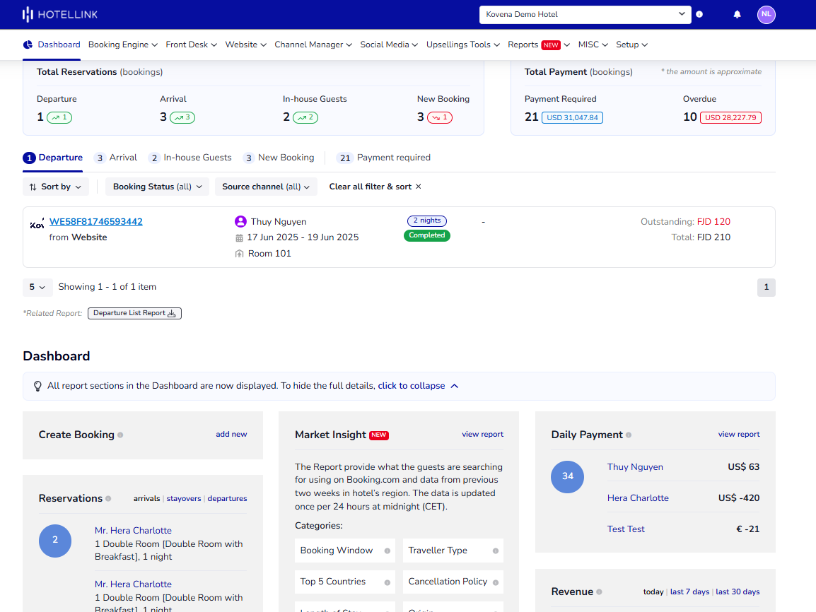 How to log in Hotel Link Extranet