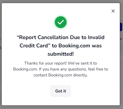 How to report issues with bookings from Booking.com?