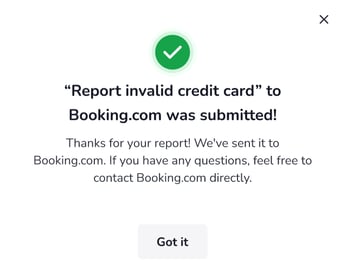 How to report issues with bookings from Booking.com?