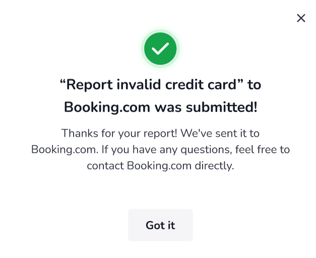 How to report issues with bookings from Booking.com?