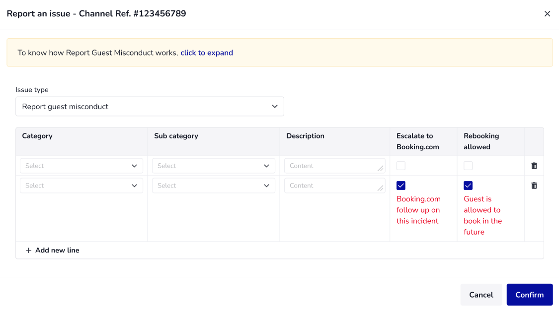 How to report issues with bookings from Booking.com?