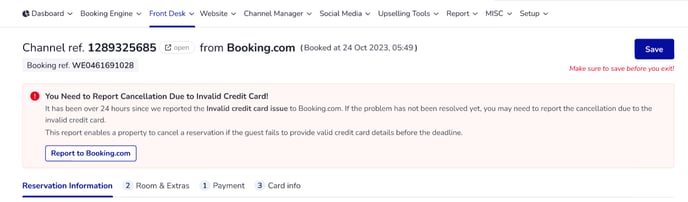How to report issues with bookings from Booking.com?