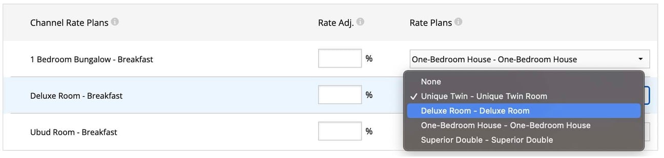OTA Mapping with Channel Manager